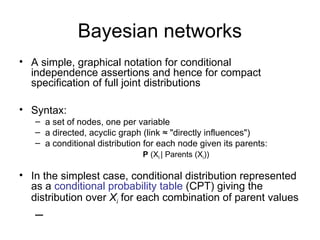 bayesian networks simple graphical notation | PPT