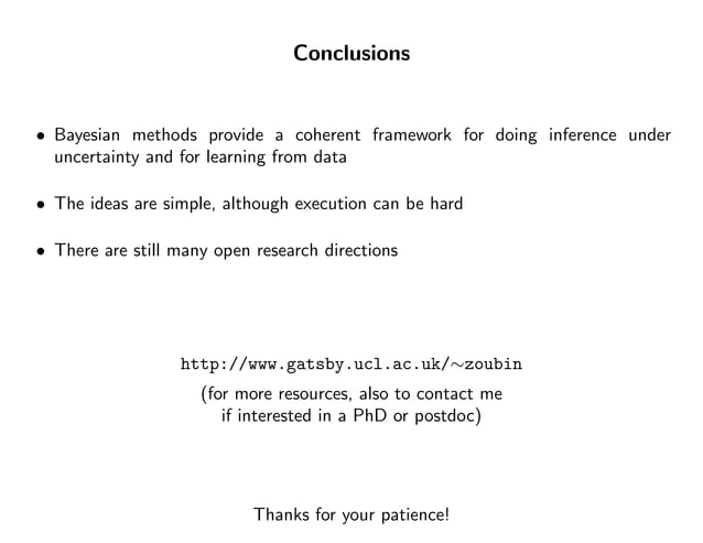 Bayesian Methods for Machine Learning