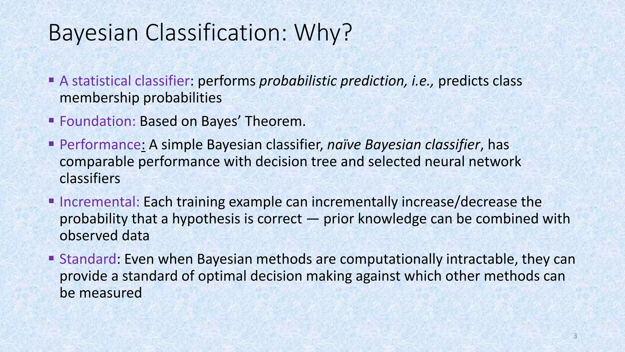 Bayesian classification | PPTX