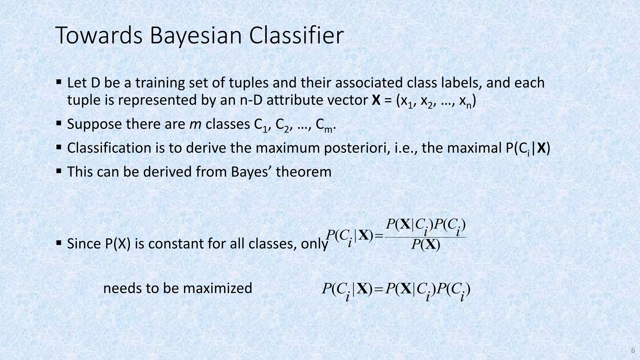 Bayesian classification | PPTX | Technology & Computing