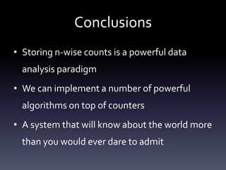 Hadoop Summit 2012 | Bayesian Counters AKA In Memory Data Mining for ...