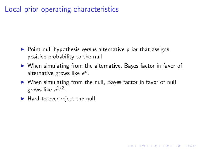 Bayesian hypothesis testing | PPT Bayesian hypothesis testing | PPT
