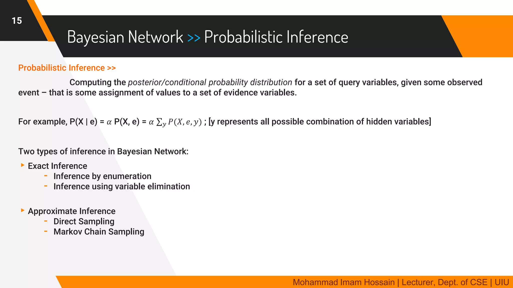 AI 9 | Bayesian Network and Probabilistic Inference | PDF | Computer Networking | Computing