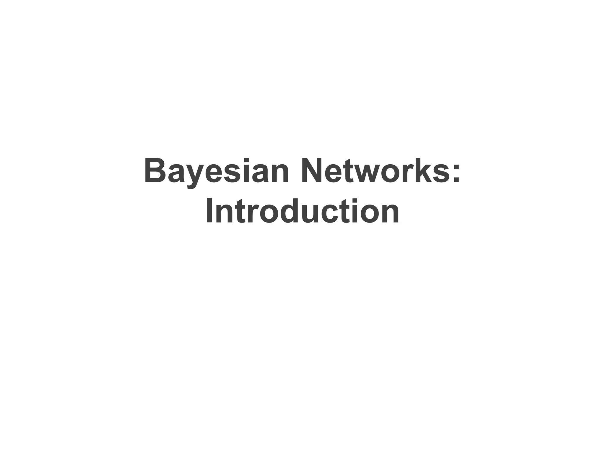 Bayesian networks in AI | PDF