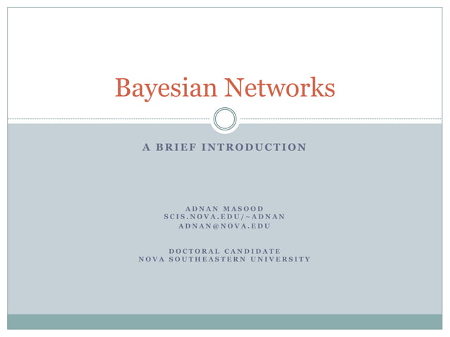 Bayesian Networks - A Brief Introduction | PDF
