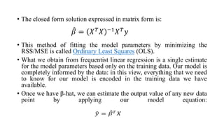 Bayesian regression algorithm for machine learning | PDF