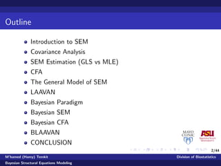 Bayesian Structural Equations Modeling (SEM) | PPT