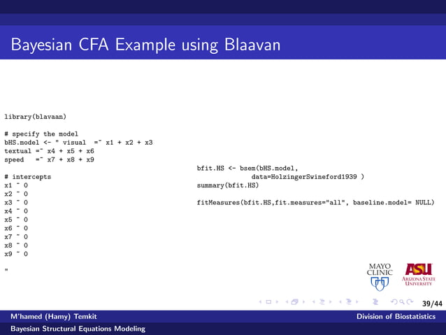 Bayesian Structural Equations Modeling (SEM) | PPT