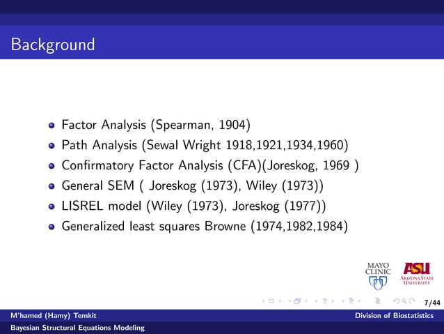 Bayesian Structural Equations Modeling Sem Ppt