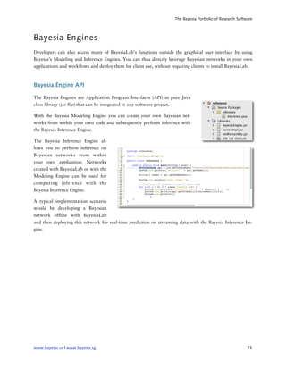 The Bayesia Portfolio of Research Software | PDF