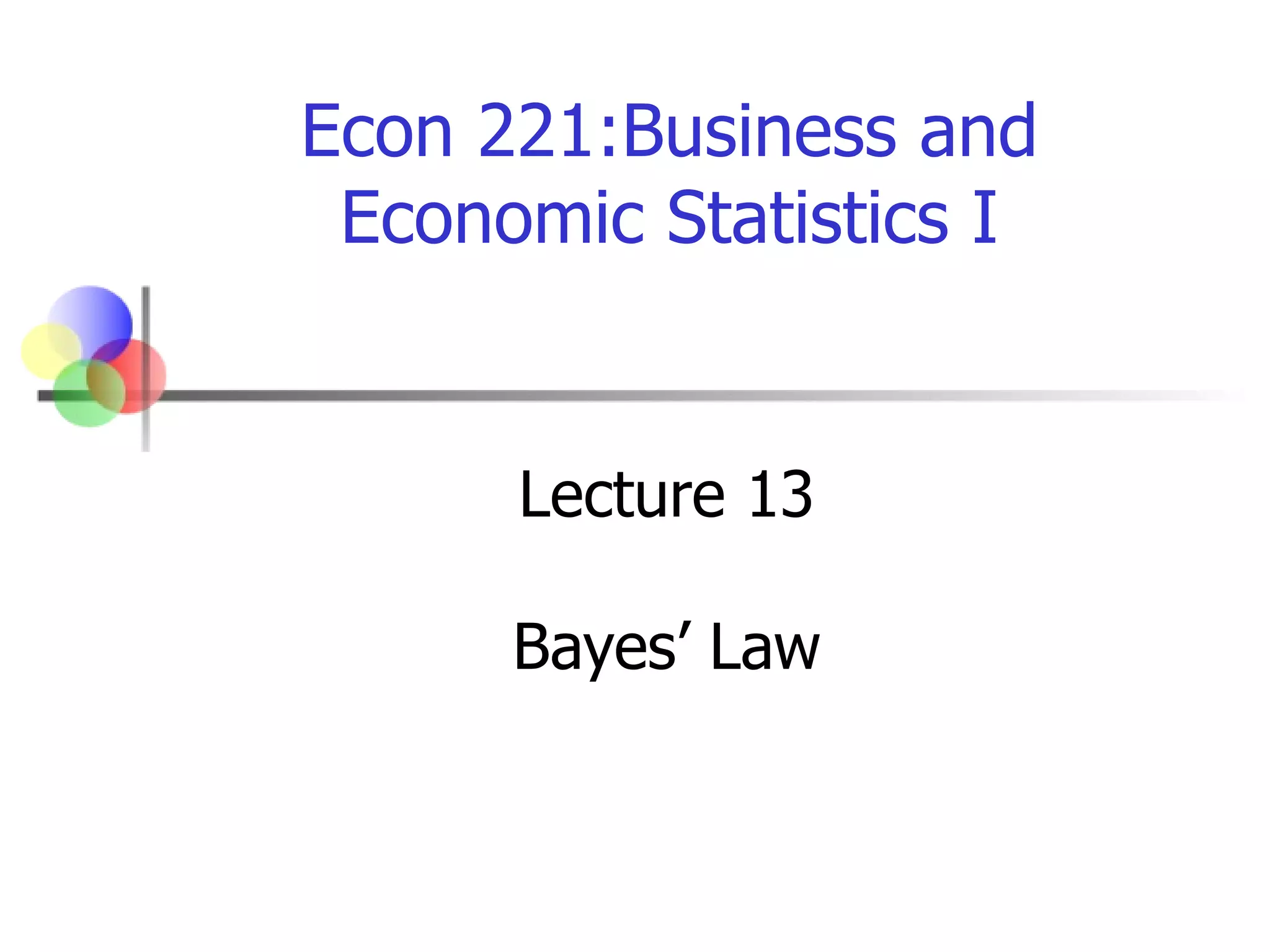 Bayes Law | PPT