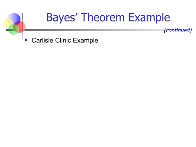 Bayes Law | PPT | Science
