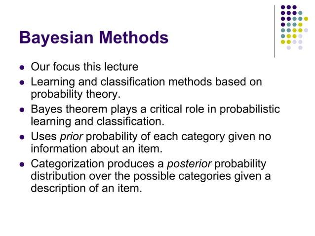 bayesNaive algorithm in machine learning | PPT
