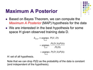 bayesNaive algorithm in machine learning | PPT