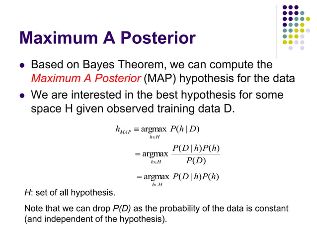 bayesNaive algorithm in machine learning | PPT
