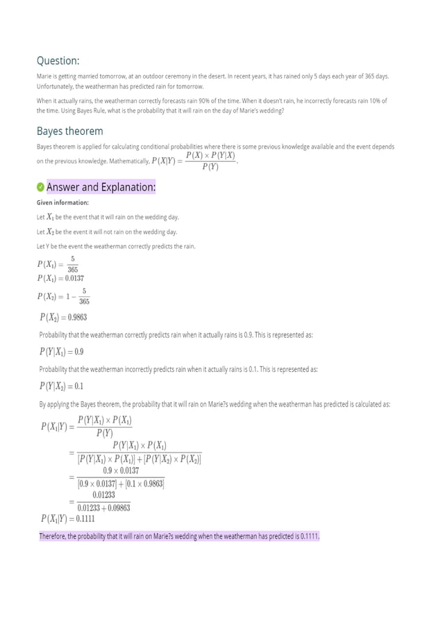 bayes problem classification and solution.docx