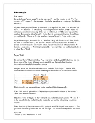 Bayes Theorem and Inference Reasoning for Project Managers | PDF