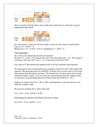 Bayes Theorem and Inference Reasoning for Project Managers | PDF