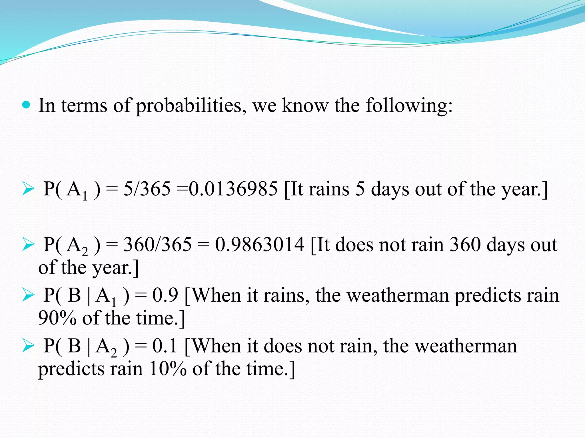 Bayes rule (Bayes Law) | PPTX