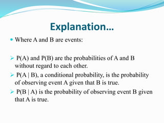 Bayes rule (Bayes Law) | PPTX