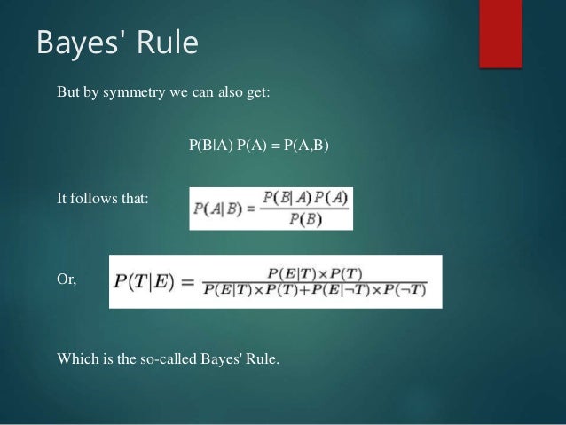 Baye's rule