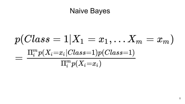 Bayes rule and naive bayes classifier | PPTX | Technology & Computing