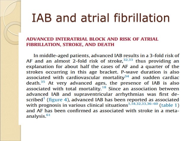 Bayes syndrome and atrial fibrillation and stroke | PPT
