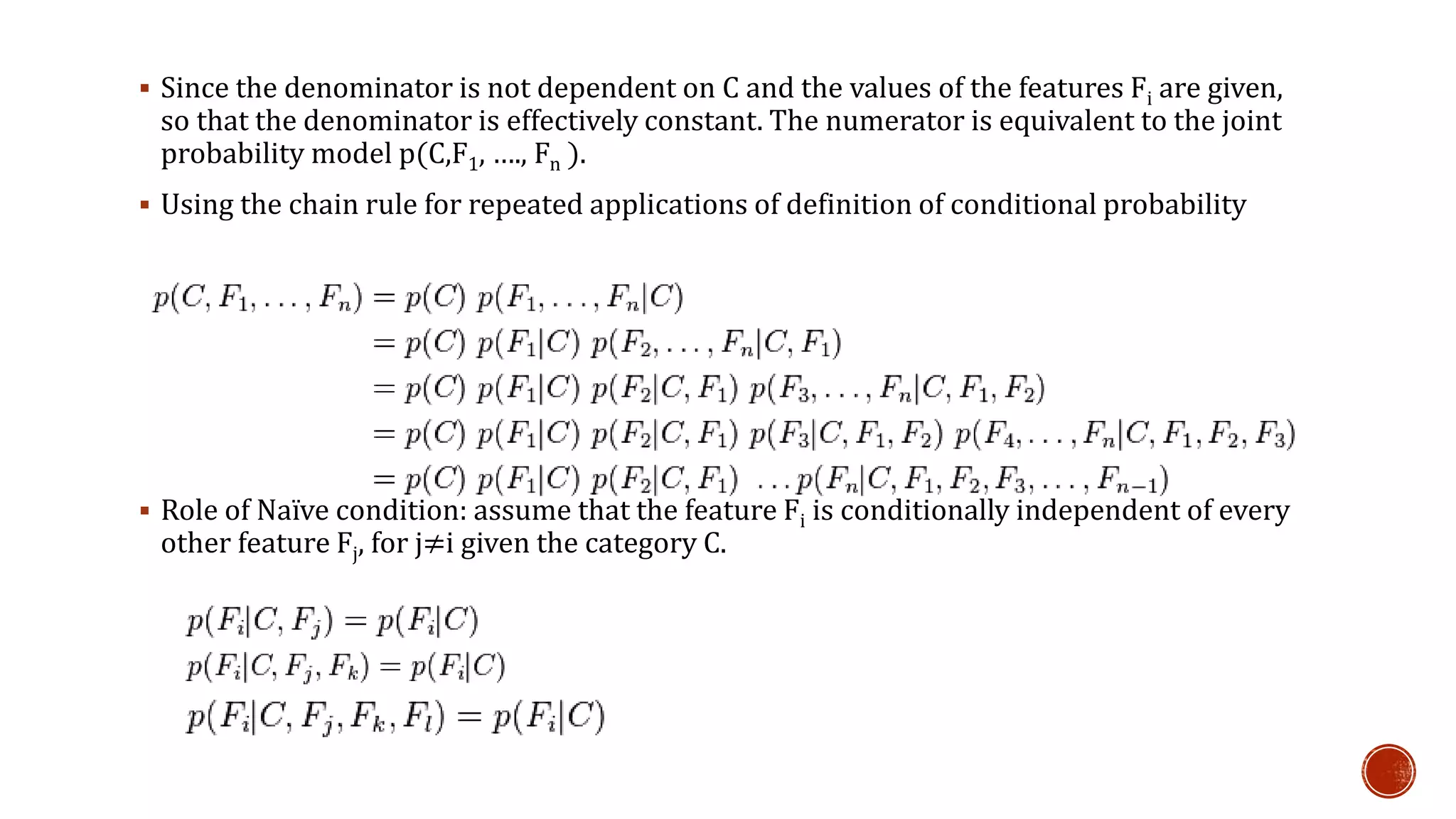 Bayes’ theorem and logistic regression | PPTX
