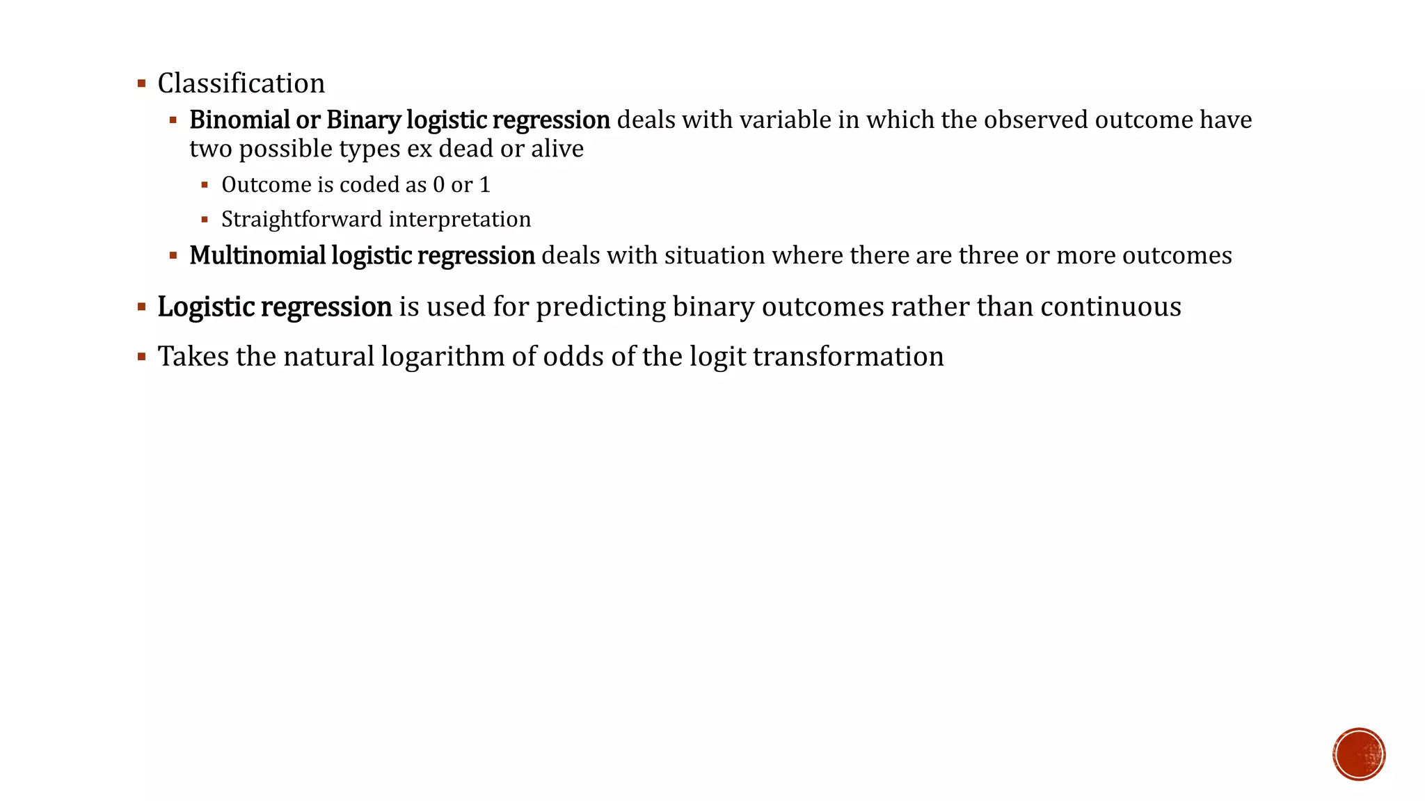 Bayes Theorem And Logistic Regression Ppt