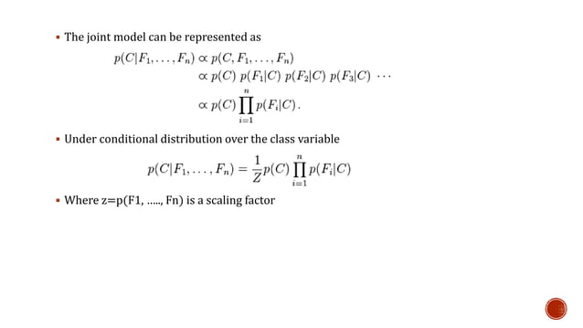 Bayes’ theorem and logistic regression | PPTX