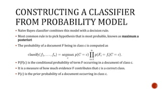 Bayes’ theorem and logistic regression | PPTX