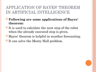Bayes' theorem in Artificial intelligence.pptx