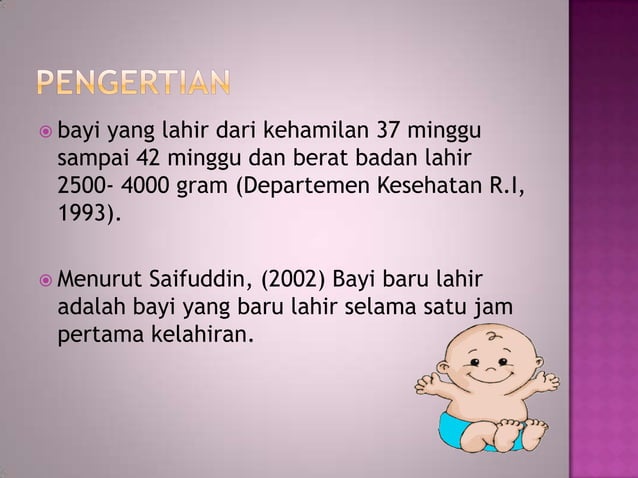Bayi baru lahir normal ppt | PPTX