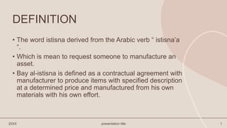 bay istisna (islamic banking).pptx