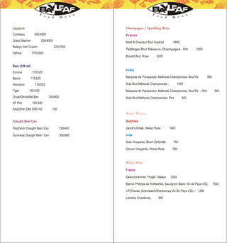 Bayleaf Menu | PDF