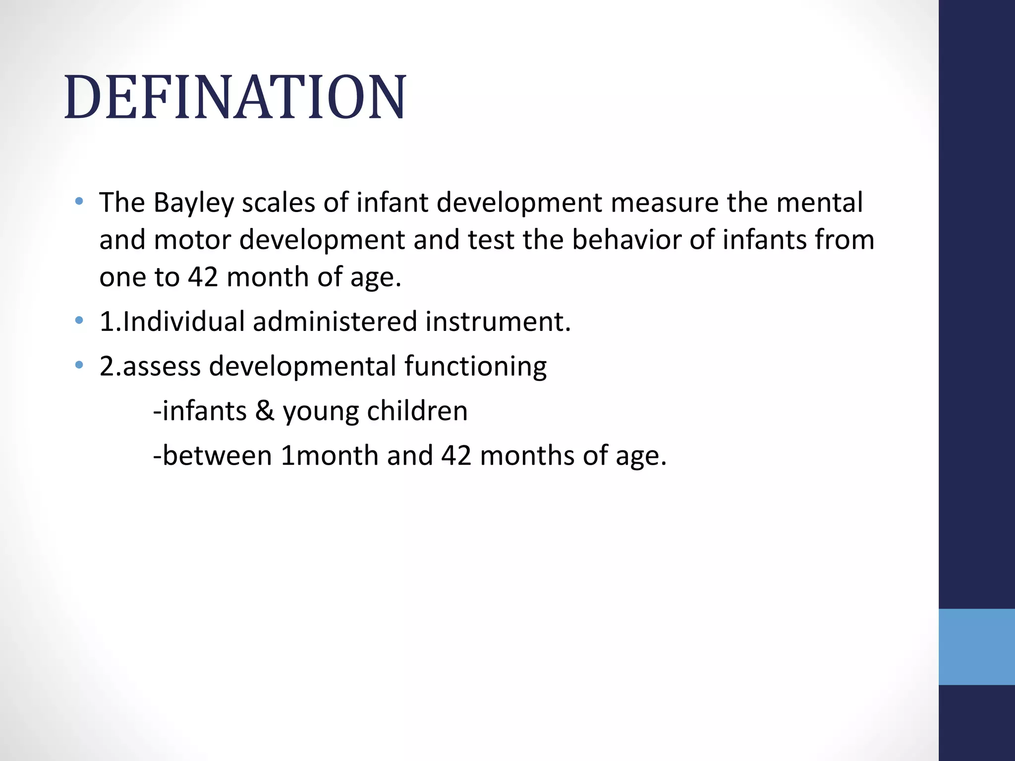 Bayley scale | PPTX