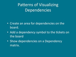 Kanban Patterns for Dependencies | PDF