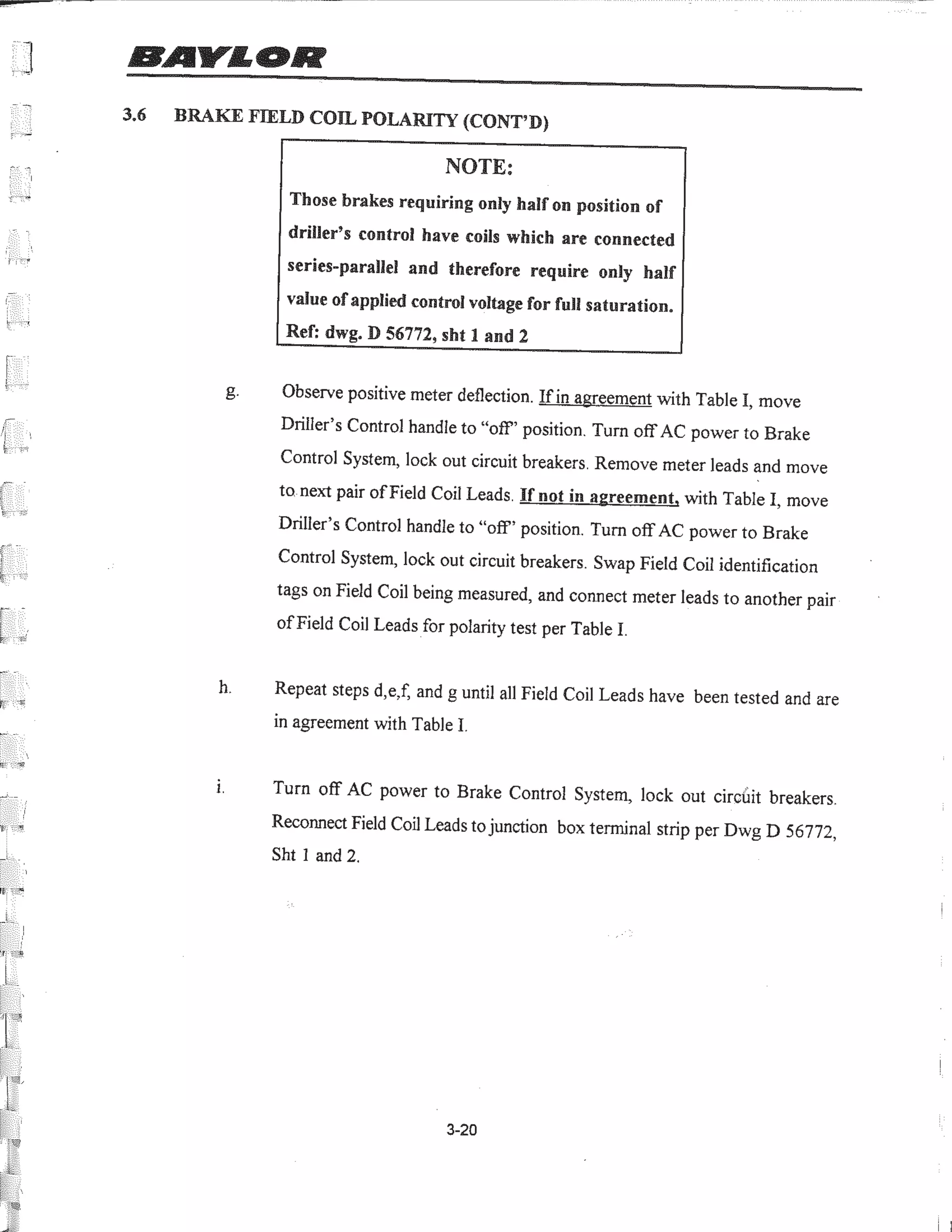 Baylor Elmagco Eddy Current Brake, Model 7838 Installation, Operation ...
