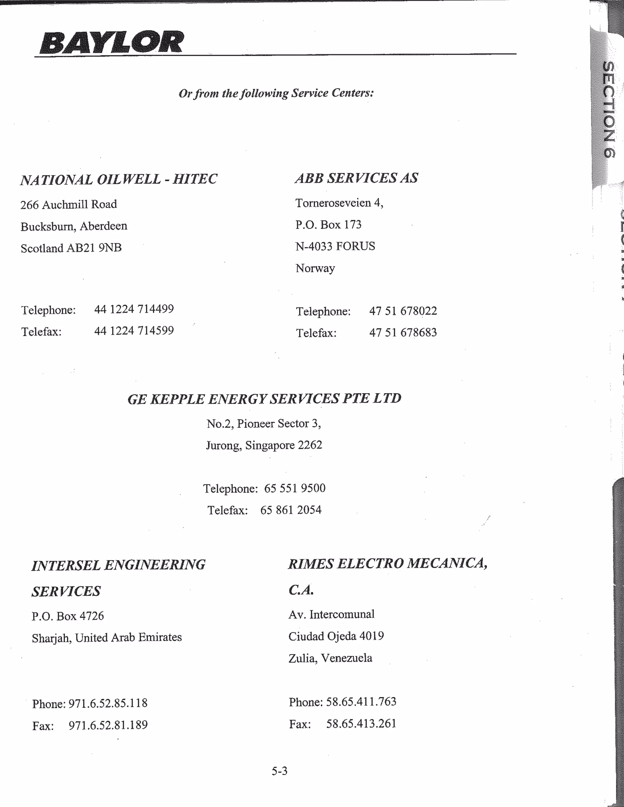Baylor Elmagco Eddy Current Brake, Model 7838 Installation, Operation ...