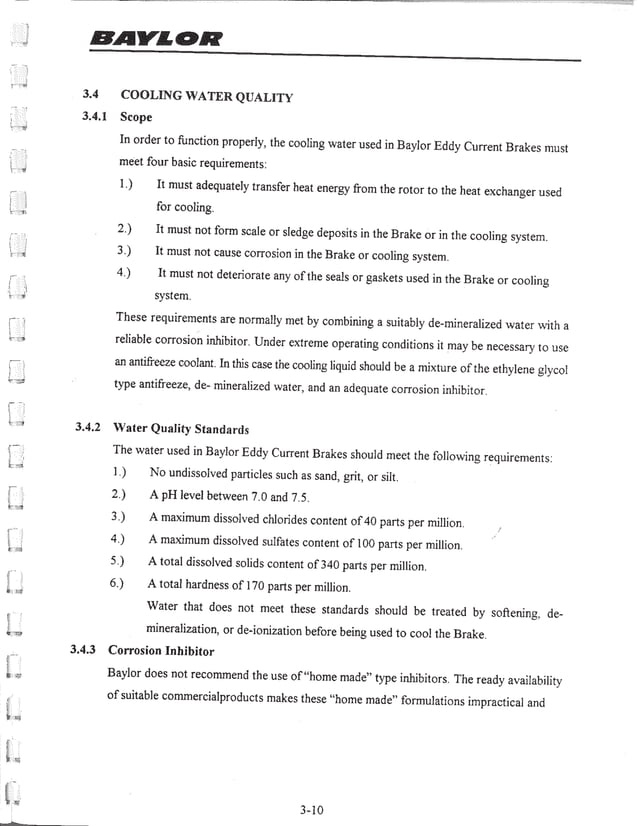 Baylor Elmagco Eddy Current Brake, Model 7838 Installation, Operation ...