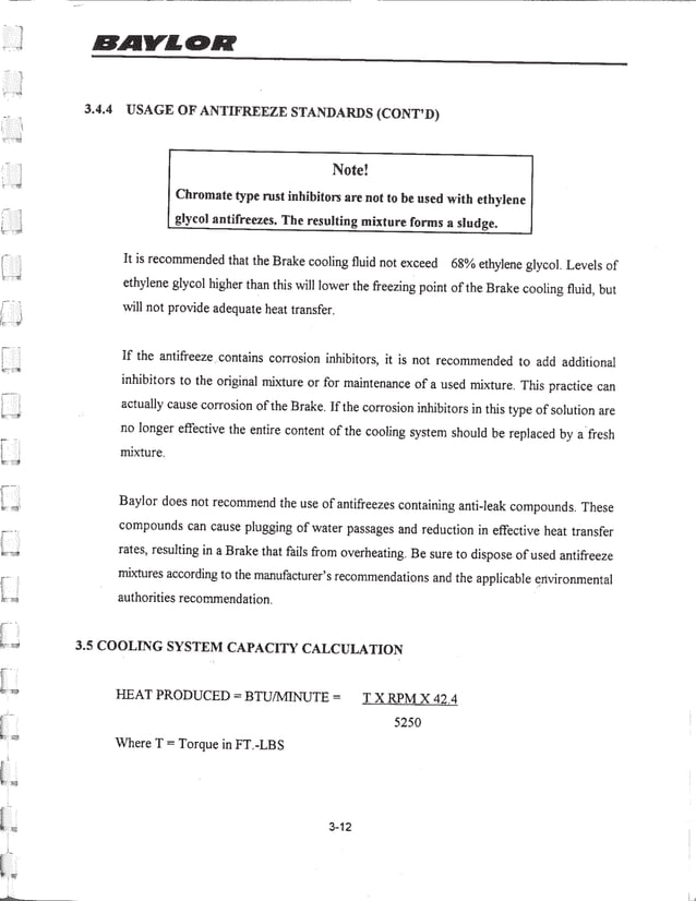 Baylor Elmagco Eddy Current Brake, Model 7838 Installation, Operation ...
