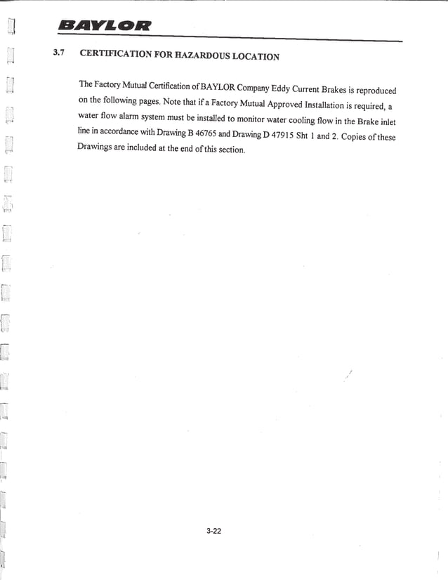 Baylor Elmagco Eddy Current Brake, Model 7838 Installation, Operation ...