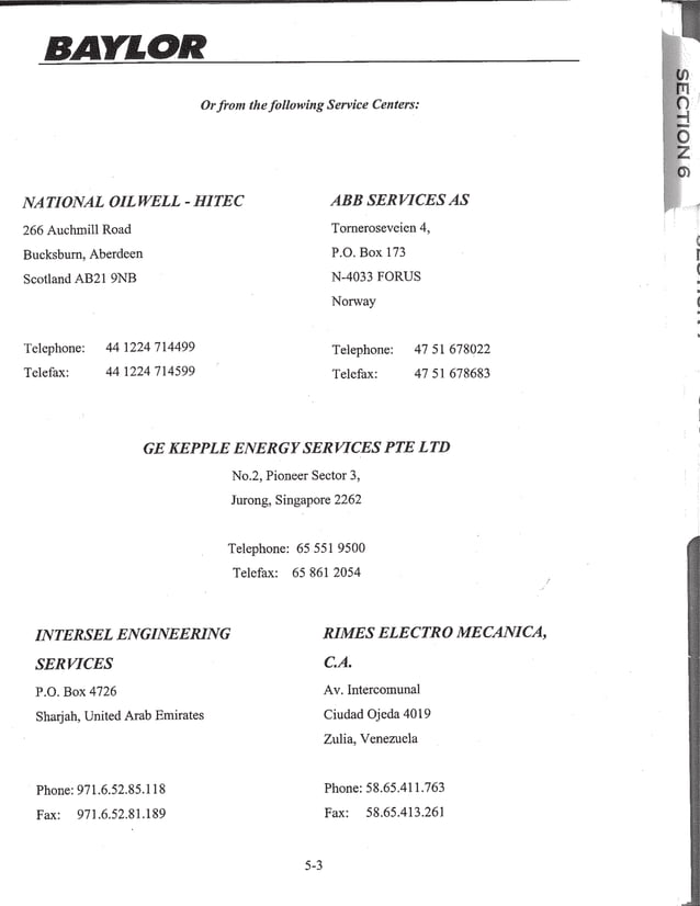 Baylor Elmagco Eddy Current Brake, Model 7838 Installation, Operation ...