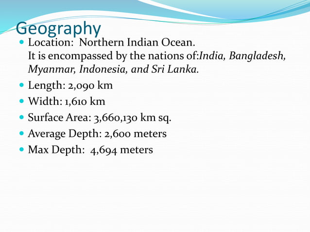 Bay of bengal project | PPTX