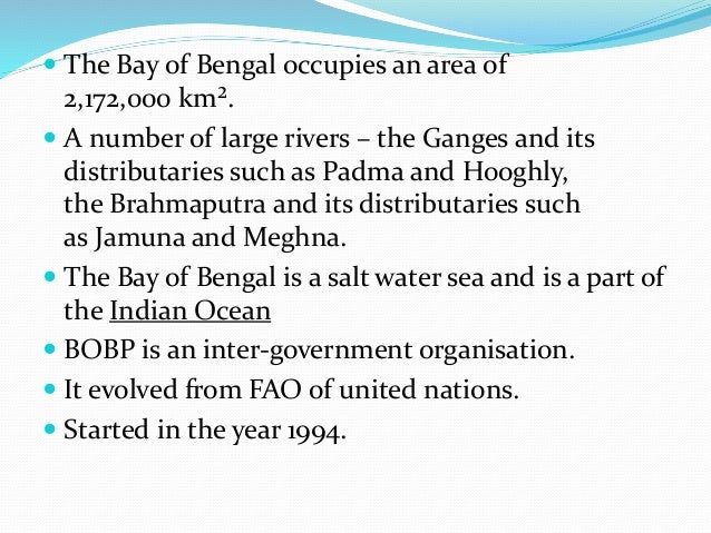 Bay of bengal project