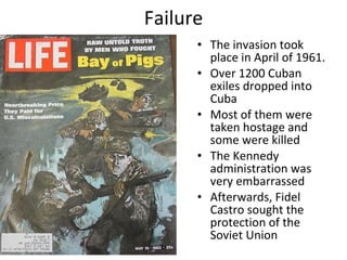 Bay of pigs and cuban missile crisis | PPT