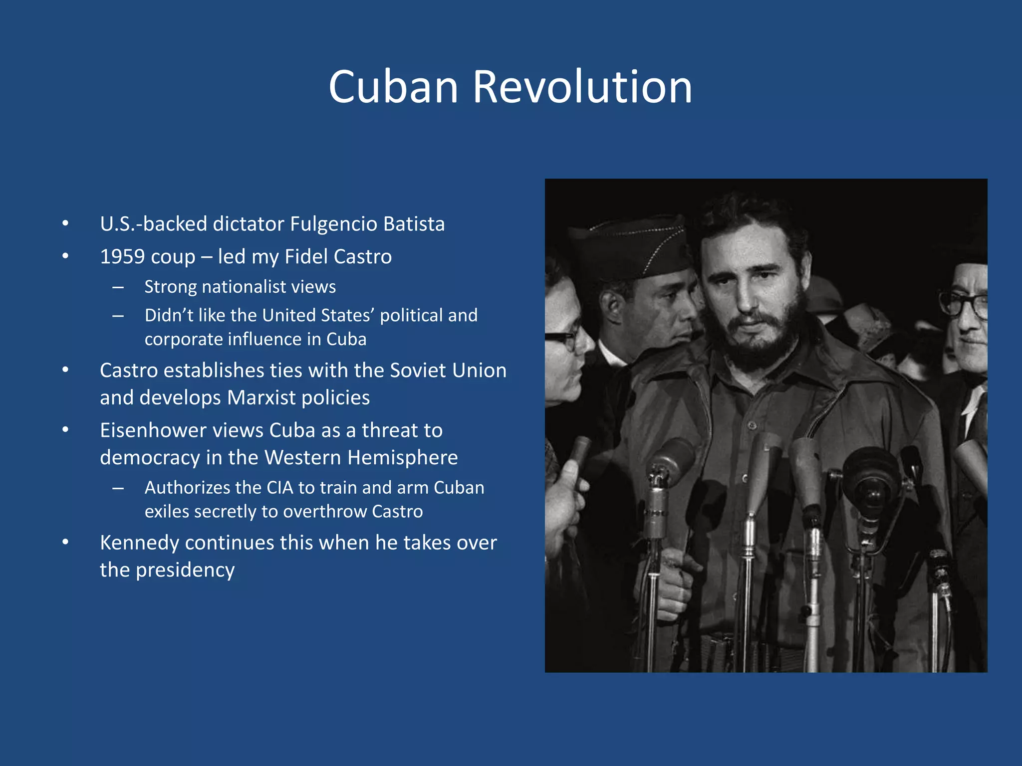 Bay of pigs cuban missile crisis