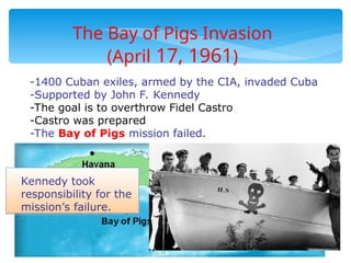 Bay of Pigs and the Cuban Missile Crisis | PPT