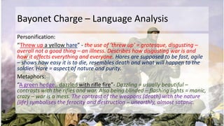 Bayonet Charge - Ted Hughes | PPT