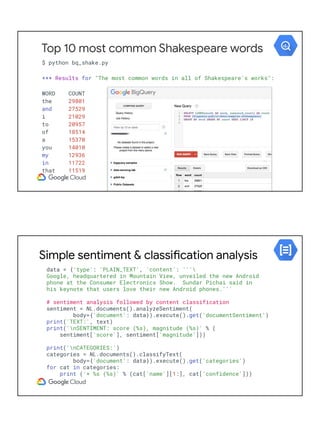 Exploring MORE Google (Cloud) APIs with Python | PDF | Web Development ...